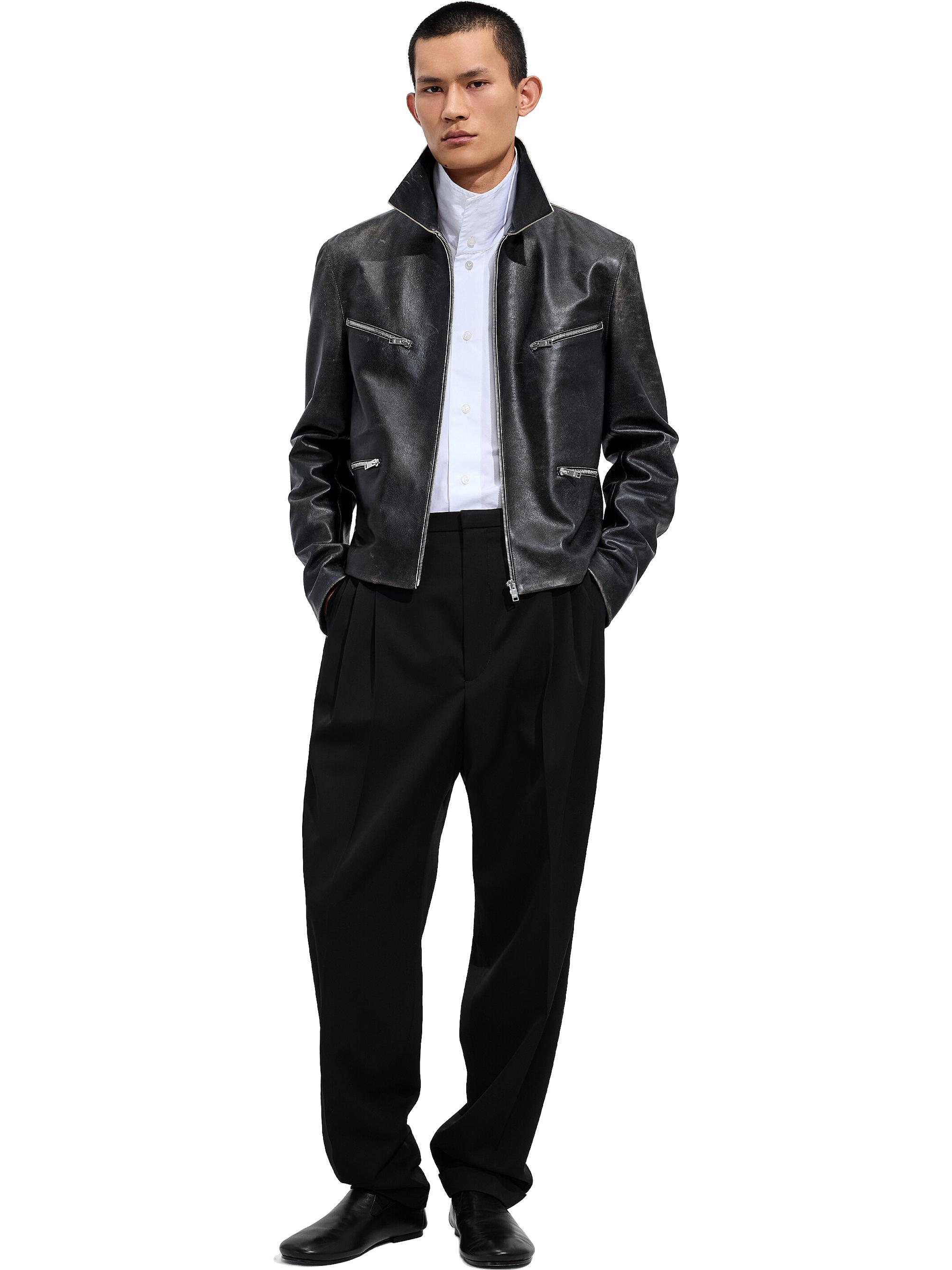 BOTTEGA VENETA Bottega Veneta Weathered Leather Jacket